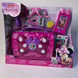 Disney | Toys | Disney Junior Minnie Mouse Bowfabulous Bag Set New In ...